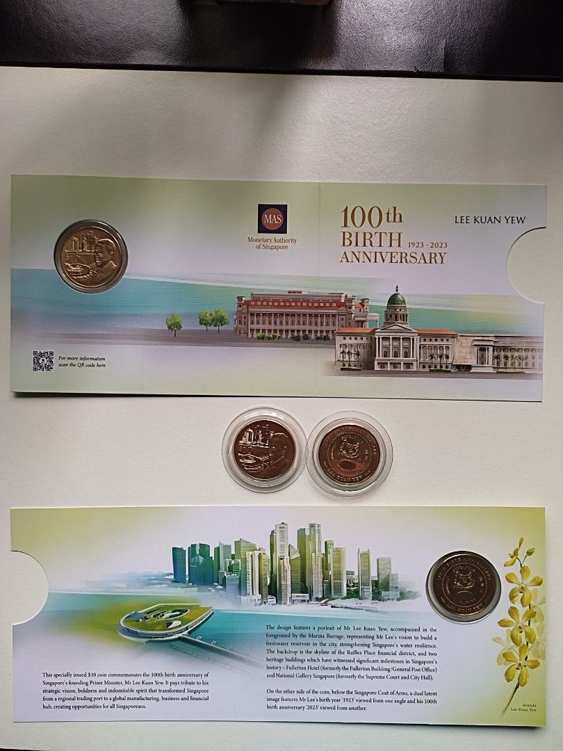 [WTS] Brand New MAS Lky 100 $10 Gold Coin. To honour our founding Prime ...