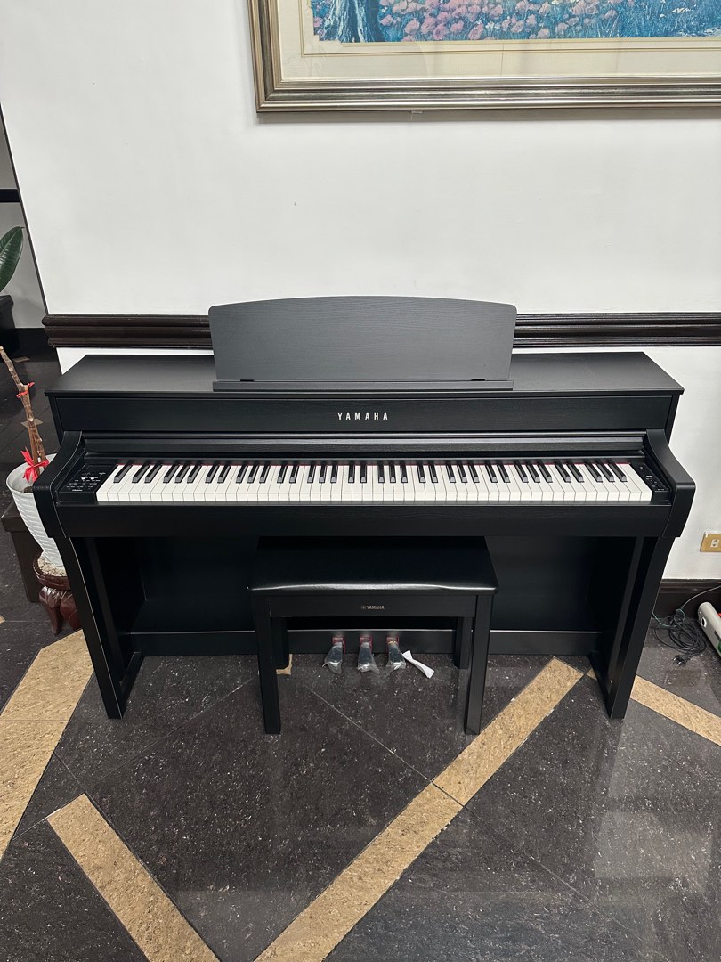 Yamaha Clavinova CLP-745 B Digital Piano with bench, Hobbies & Toys ...
