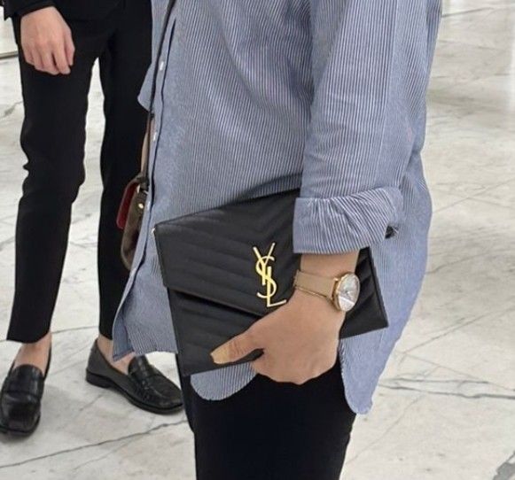 YSL pouch, Men's Fashion, Bags, Belt bags, Clutches and Pouches on ...