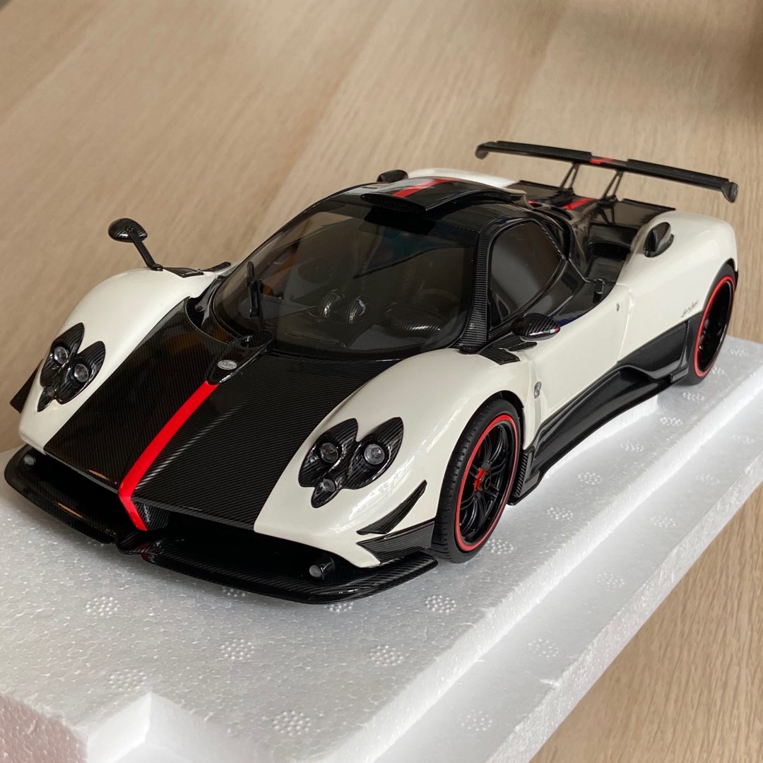 1/18 Almost Real Pagani Zonda Cinque Coupe 2009 Bianco Benny, 興趣及遊戲, 玩具 ...