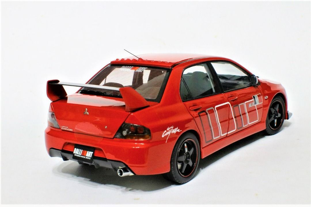 1/18 Mitsubishi Lancer EVO IX Ralliart diecast Full Open, Red, Hobbies ...
