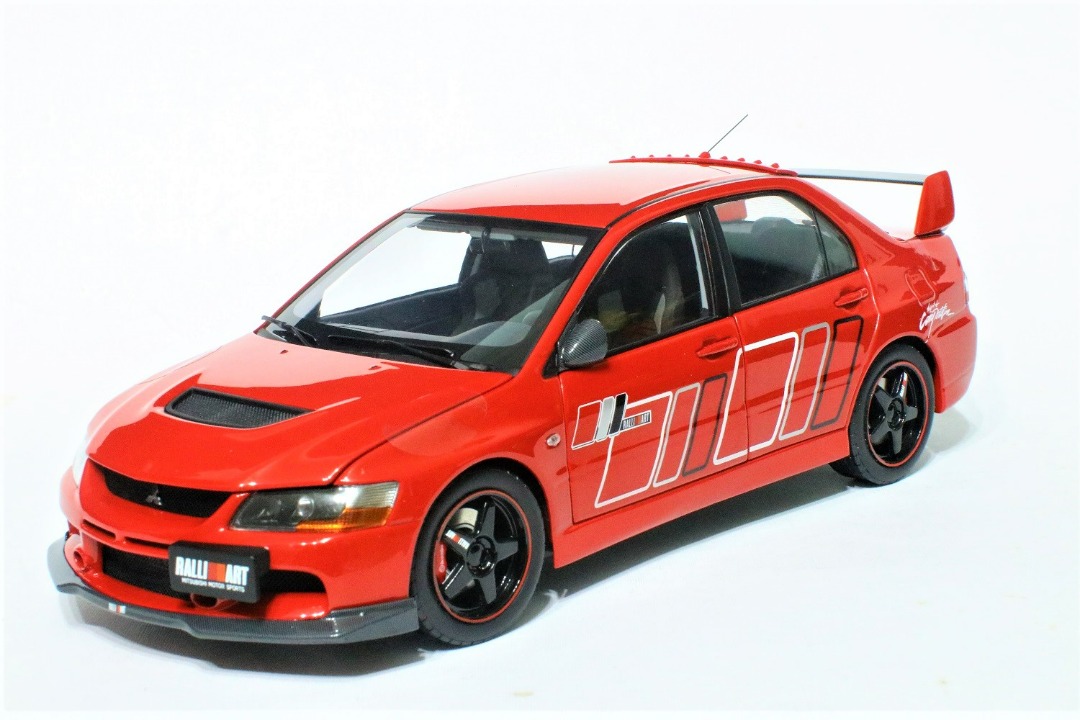 1/18 Mitsubishi Lancer EVO IX Ralliart diecast Full Open, Red, Hobbies ...