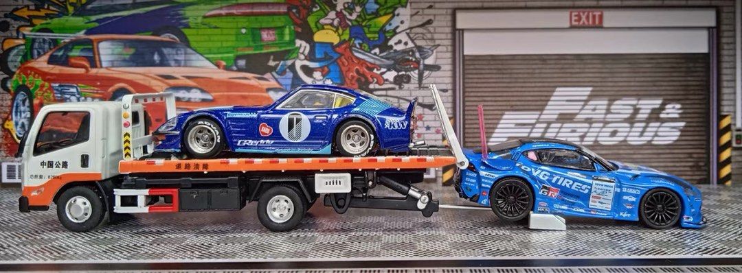 1/64 XCARTOYS flatbed tow truck not hotwheels mini gt tarmac inno64 ...