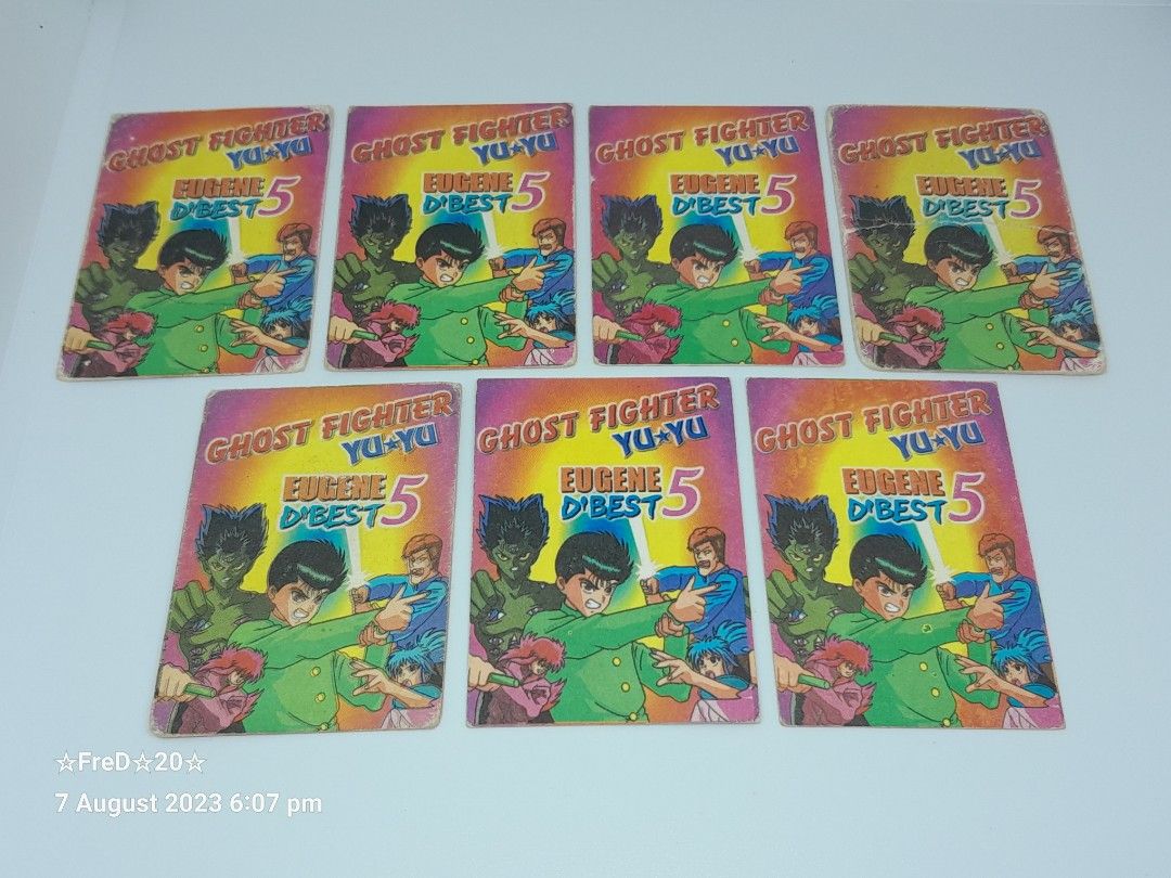 1990s Ghost Fighter D'Best 5 Half Size Teks (19pcs), Hobbies & Toys ...