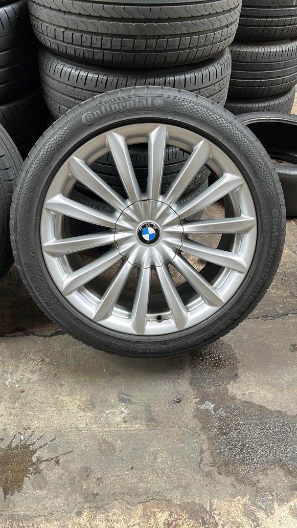 19" BMW Original rims & Continental tyres (staggered), Car Accessories ...