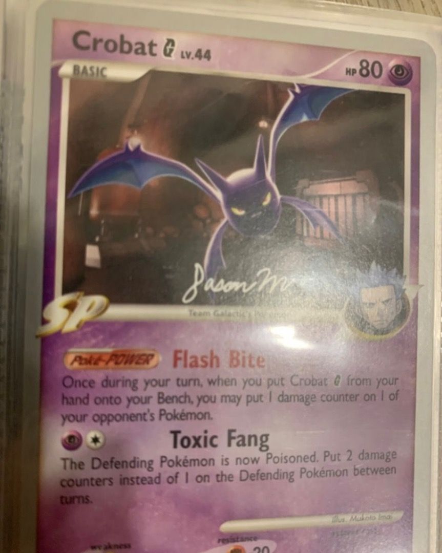 POKEMON CARDS 2009 POKEMON WORLD CHAMPIONSHIP CROBAT G SIGNED BY JASON ...