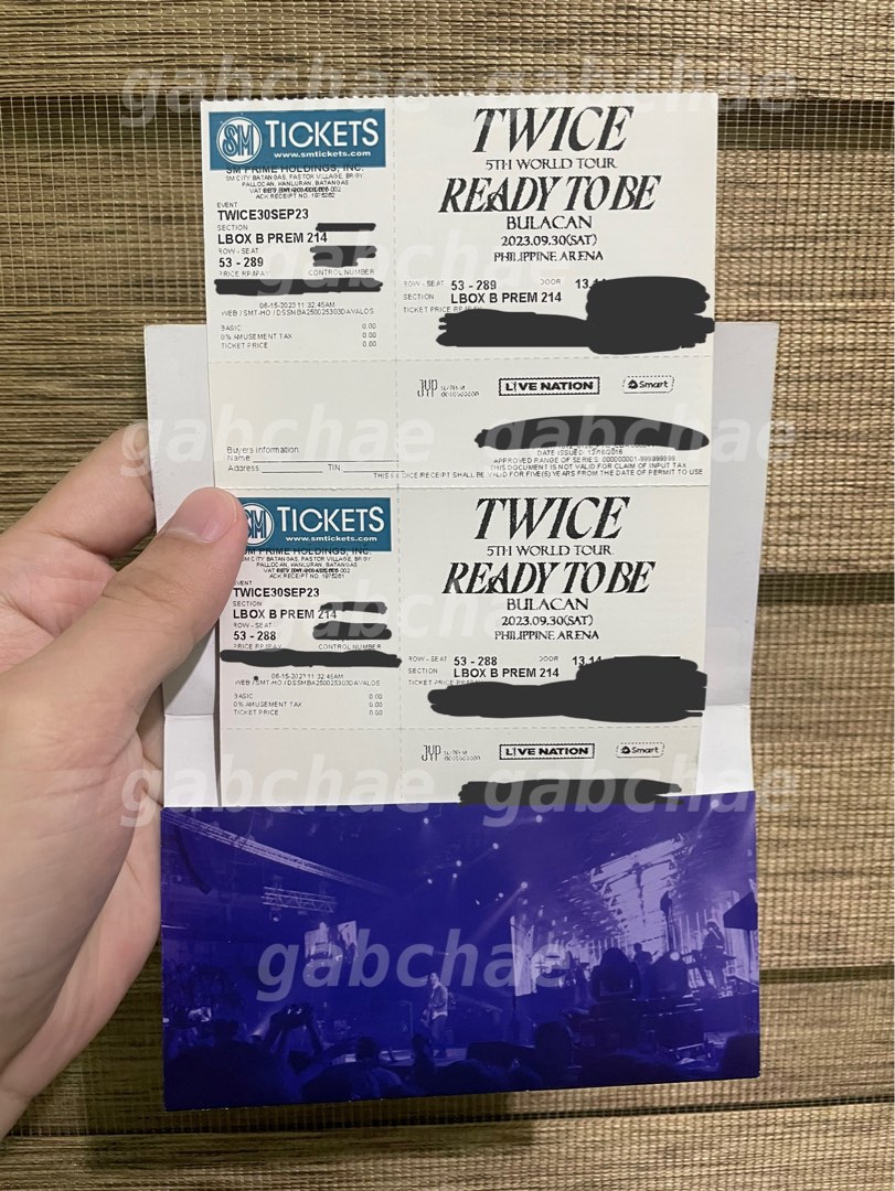 2 - TWICE Tickets, 10k each (SRP), Tickets & Vouchers, Event Tickets on ...