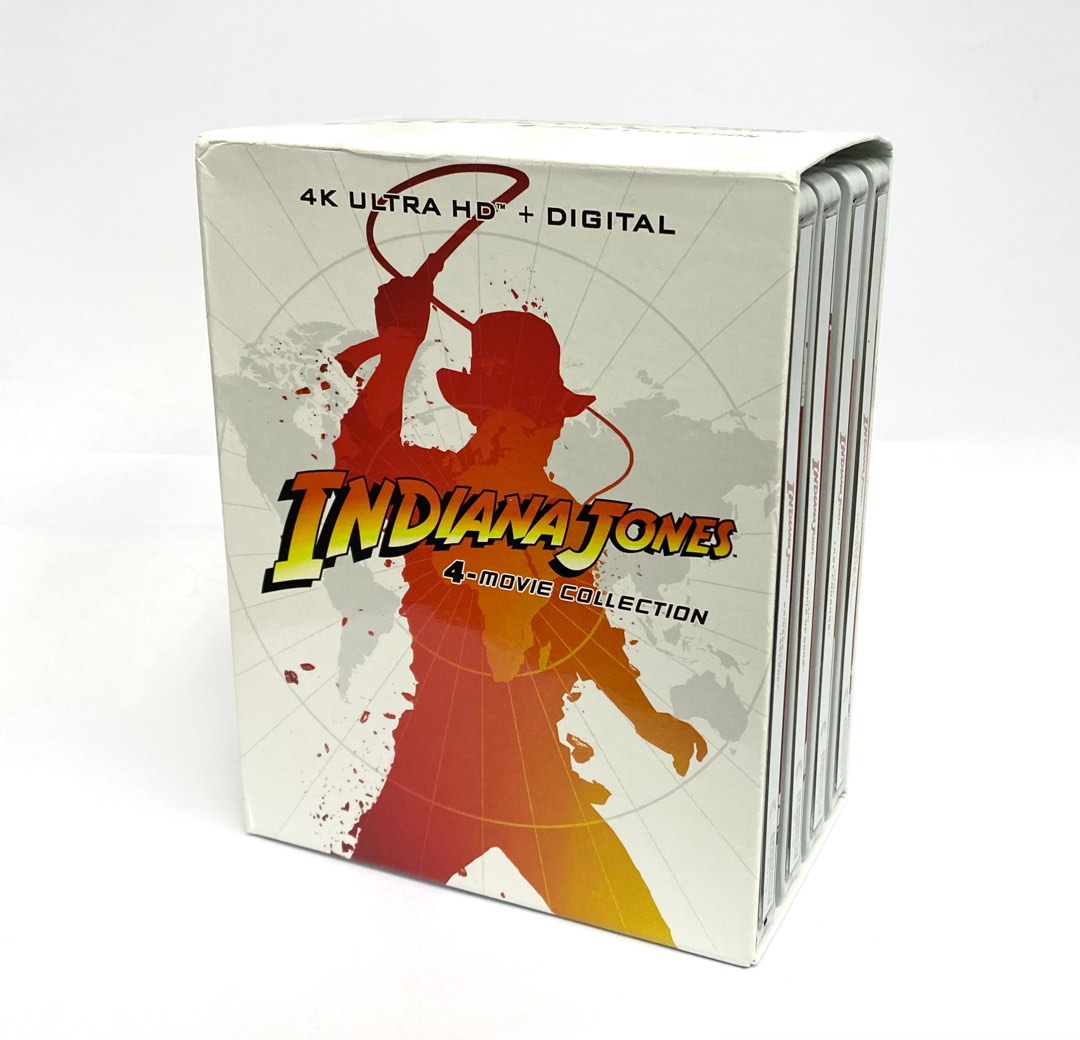 4K藍光Blu-ray《Indiana Jones 奪寶奇兵 1-4集》鐵盒Steelbook復刻特別版, 興趣及遊戲, 音樂、樂器 & 配件 ...
