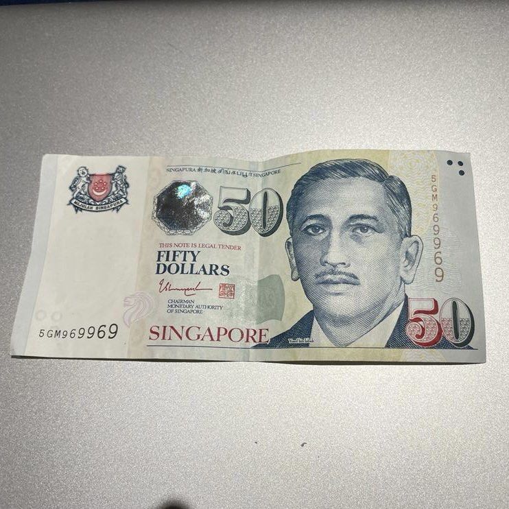 $50 SGD NICE SERIAL NUMBER, Hobbies & Toys, Memorabilia & Collectibles ...