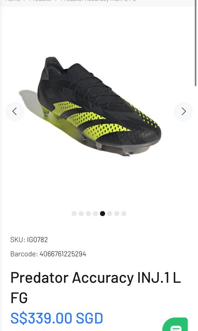 Adidas predator accuracy INJ.1 L FG, Men's Fashion, Footwear, Boots on ...