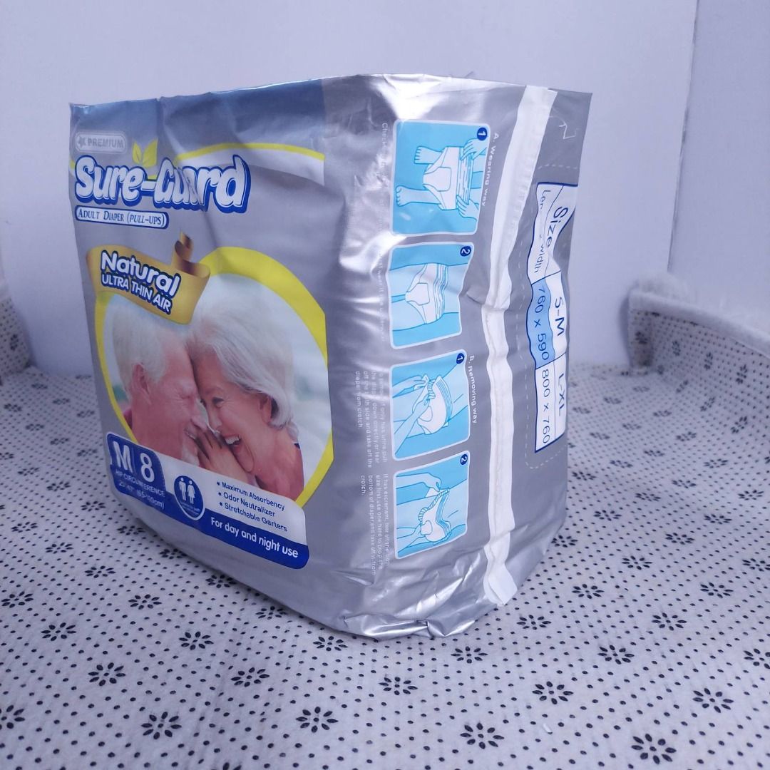Adult Diaper Pullups Sureguard Medium 10's, Health & Nutrition, Medical ...