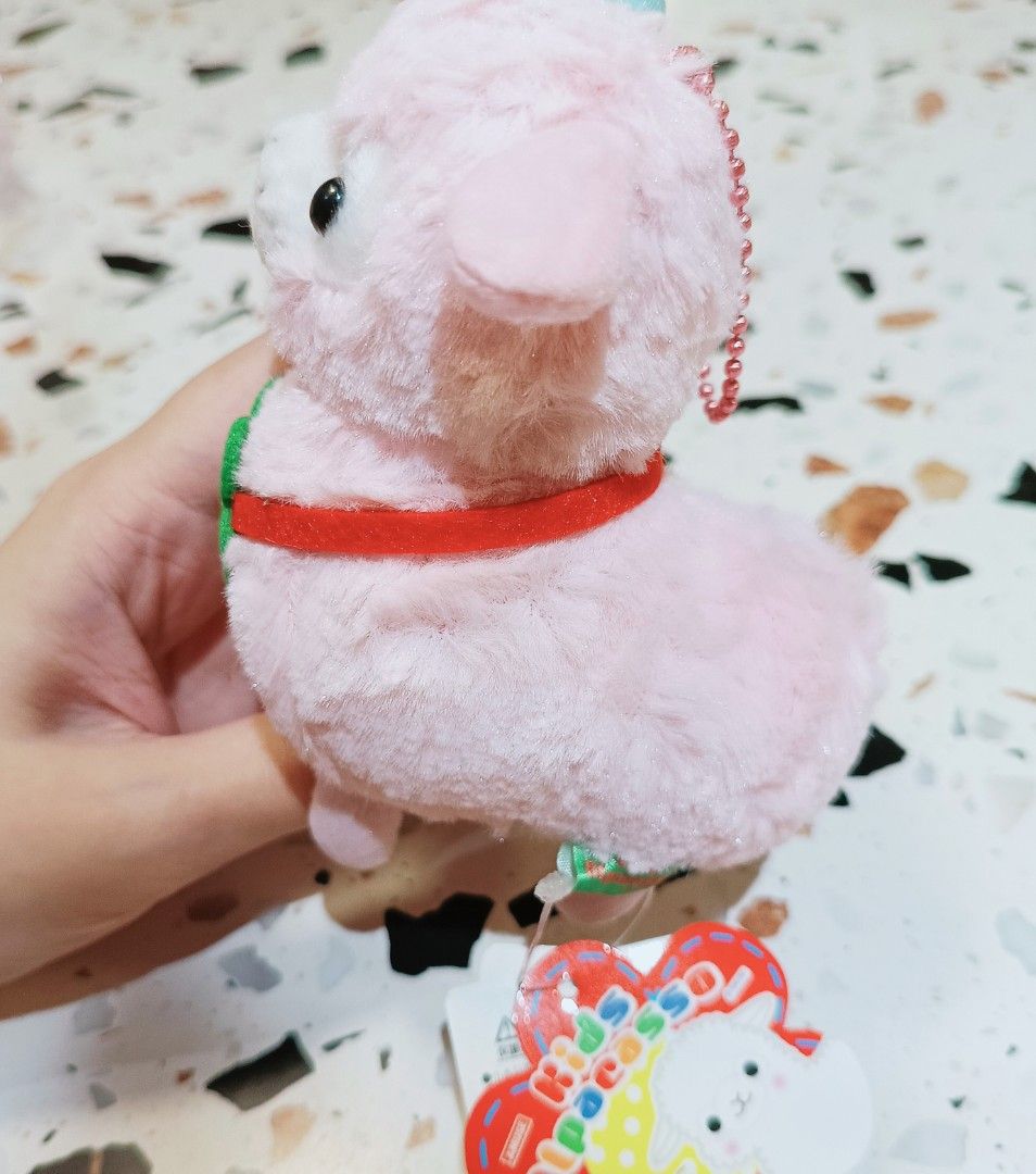 Amuse Kids Kindergarten Pink Alpacasso Set Alpaca Animal Plush ...