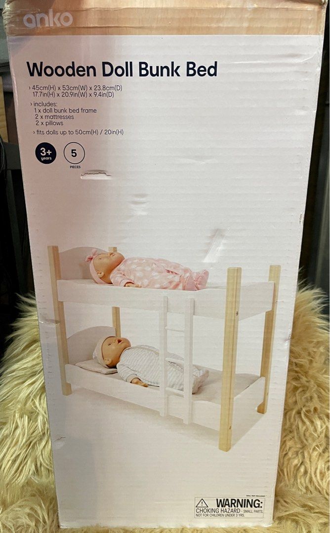 Anko Wooden Doll Bunk Bed ***dolls not included Php 1000 ***new ...