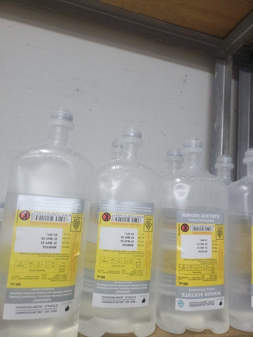 Asering infus 500ml otsuka, Kesehatan & Kecantikan, Kulit, Sabun ...