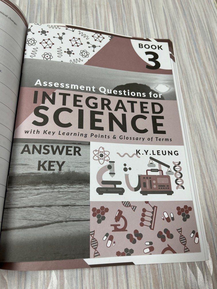 Assessment questions for integrated science book 3, 興趣及遊戲, 書本 & 文具, 書本及 ...
