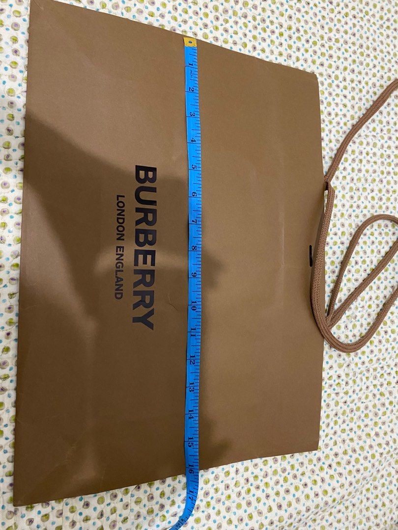 AUTHENTIC BURBERRY PAPERBAG WITH CARE CARD, Luxury, Bags & Wallets on ...