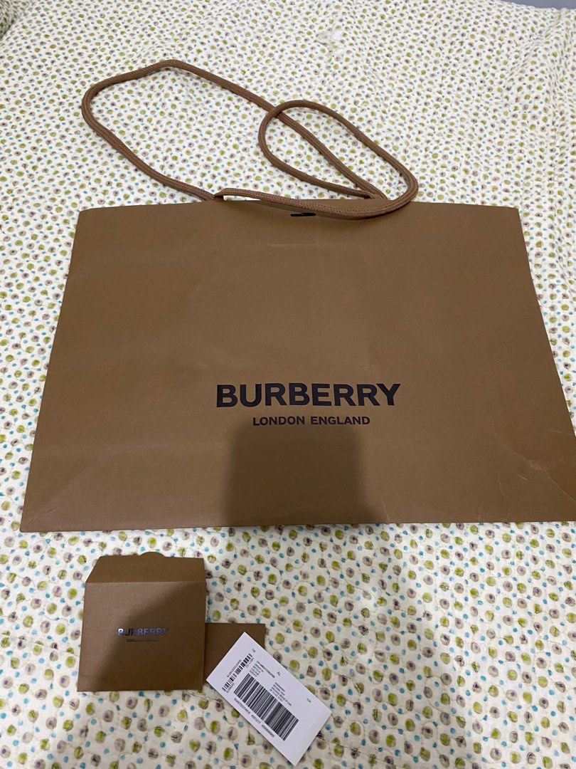 AUTHENTIC BURBERRY PAPERBAG WITH CARE CARD, Luxury, Bags & Wallets on ...