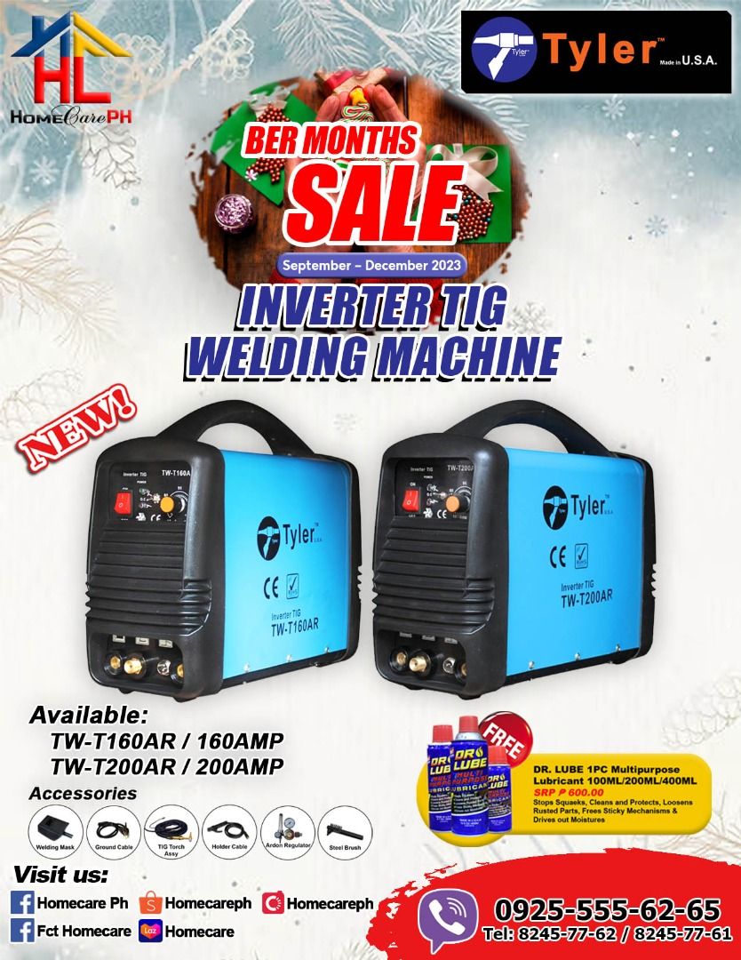 BER MONTHS SALE Tyler Inverter TIG Welding Machine 160A/200A ...