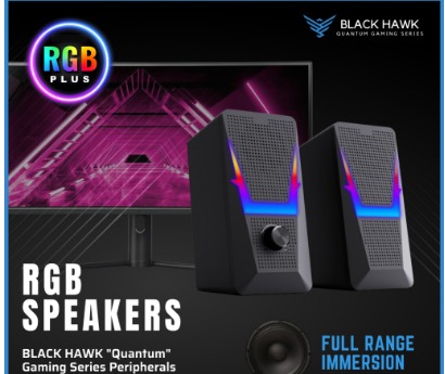 Black Hawk RGB Gaming Speakers / Soundbar / Sound Bar / Gaming Speaker ...