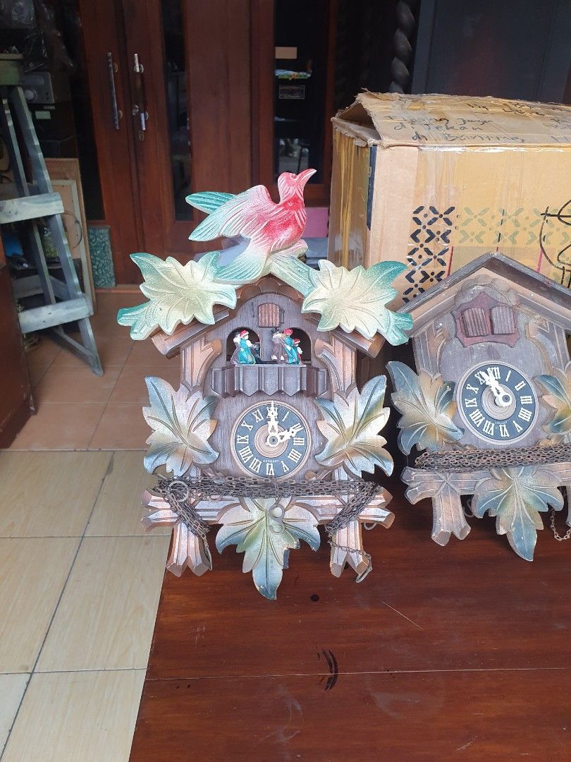 borongan jam kikuk melody dan dansa made in germany, Antik, Jam ...