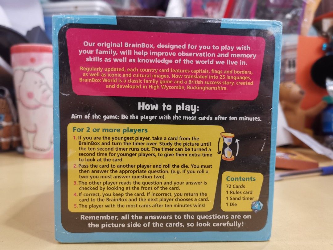 BRAIN BOX Kids Card Board Games, Hobbies & Toys, Toys & Games on Carousell