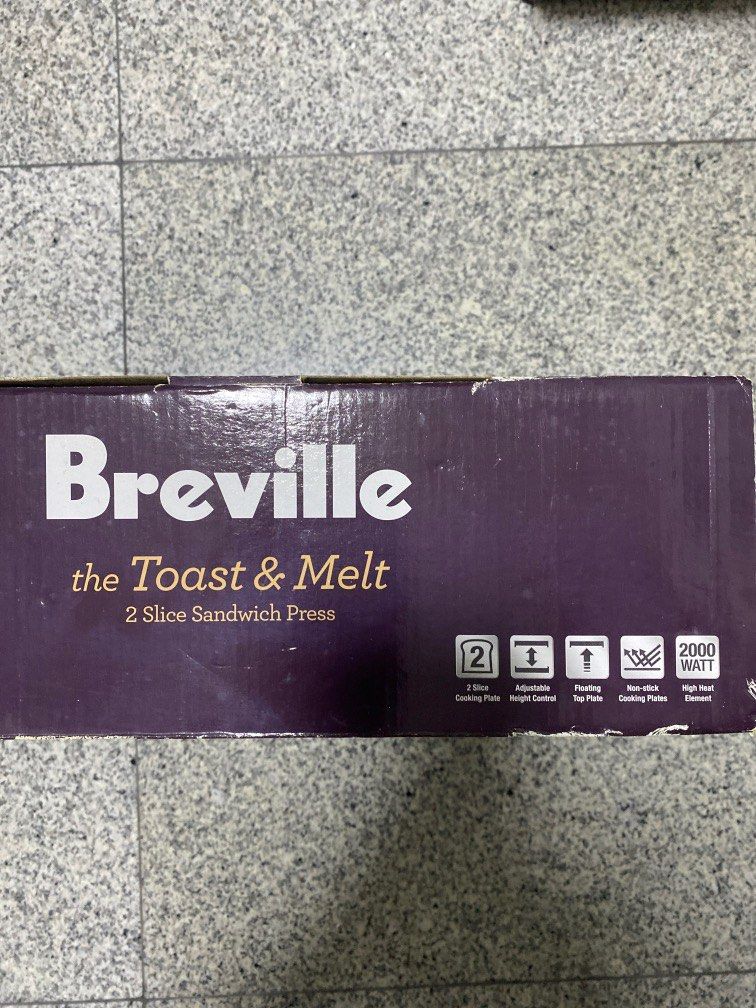 Breville Toast & Melt Sandwich Press, TV & Home Appliances, Kitchen ...