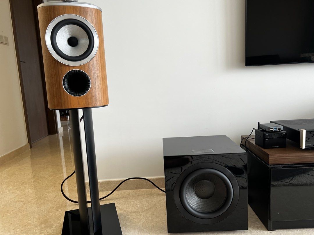 B&W 805 D4 with Original Stand and DB4s Subwoofer, Audio, Soundbars ...