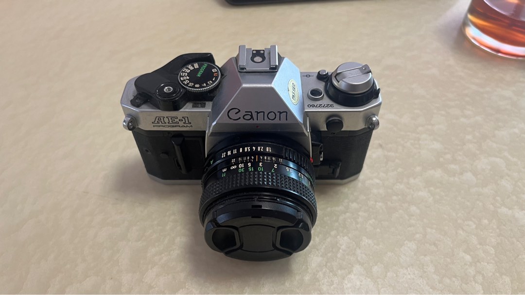 Canon AE-1 Chrome, Camera and lens cap, Photography, Cameras on Carousell