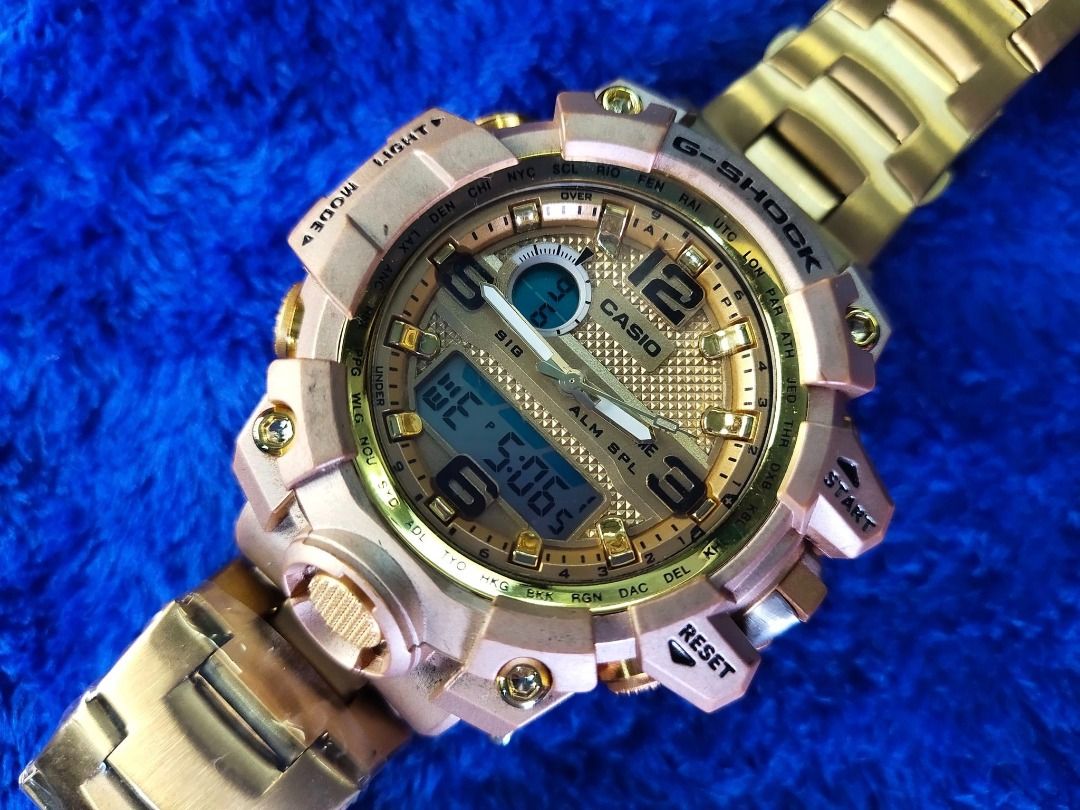 Casio G-shock Dual Time DW-1523G Gold Men's Watch Analog Digital 200M ...