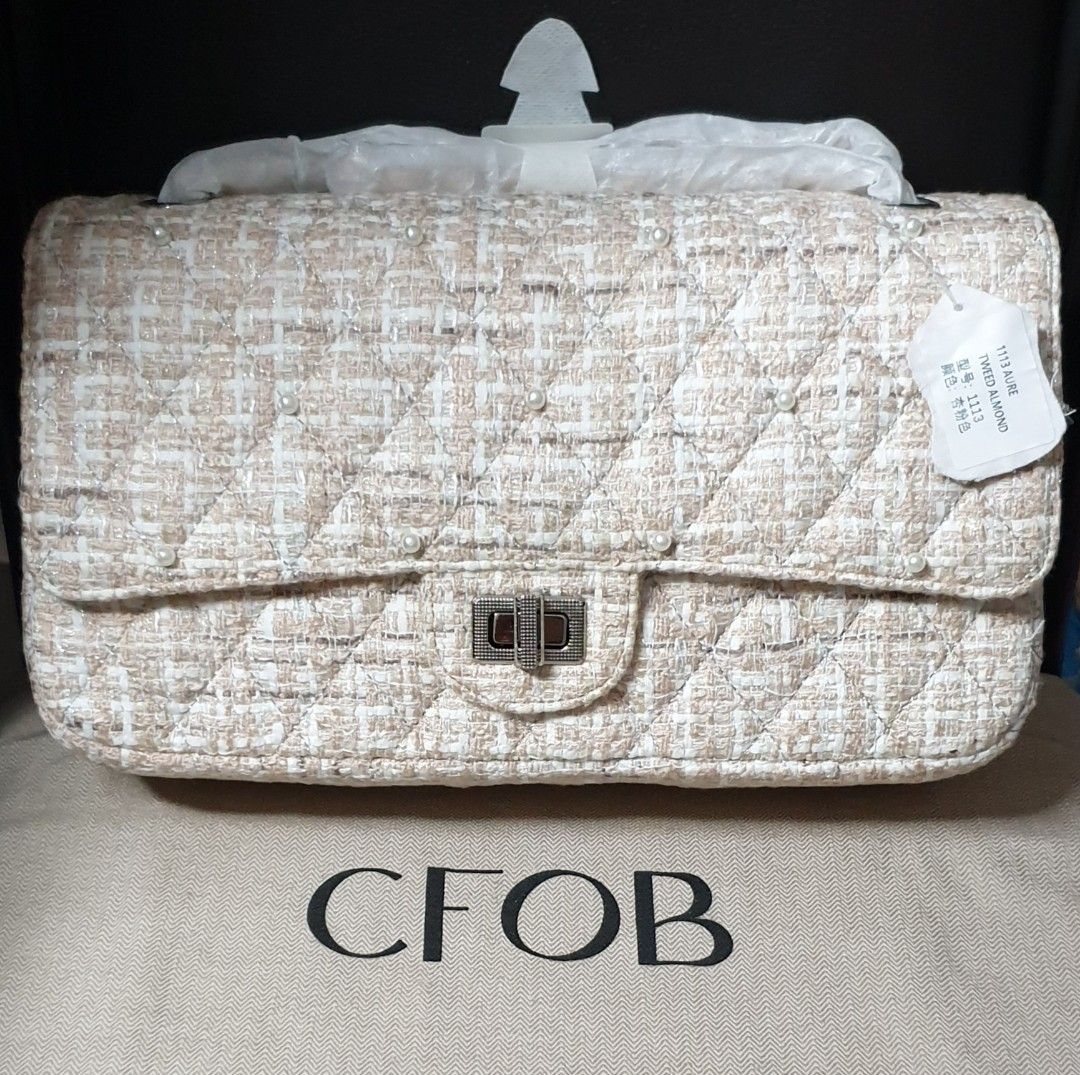 CFOB Aure (#1113) - Almond Tweed, Women's Fashion, Bags & Wallets ...
