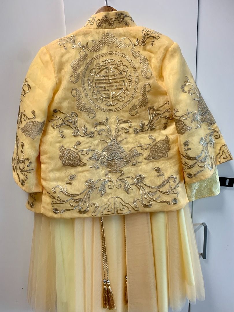 Chinese Yellow traditional dress, Women's Fashion, Dresses & Sets ...