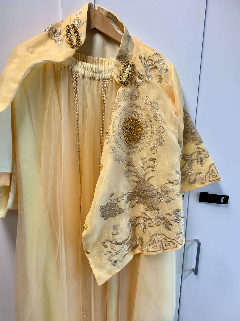 Chinese Yellow traditional dress, Women's Fashion, Dresses & Sets ...