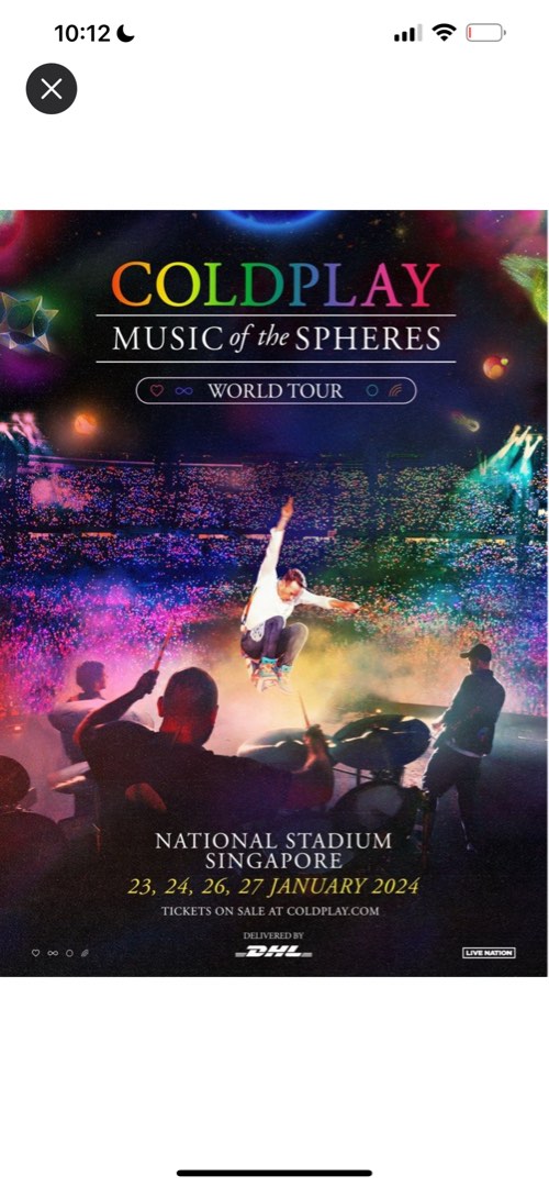 COLDPLAY ORIGINAL PRICE, Tickets & Vouchers, Event Tickets on Carousell