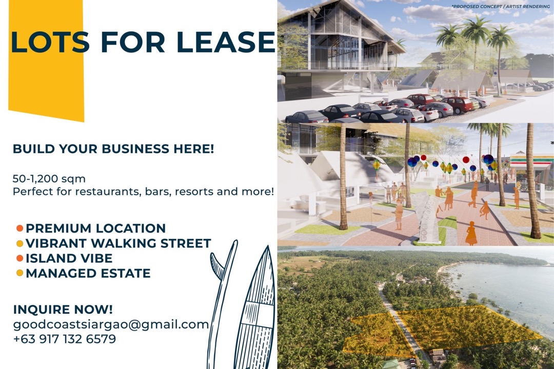 Commercial Beach Front Lots for Lease in Siargao Island, Property ...