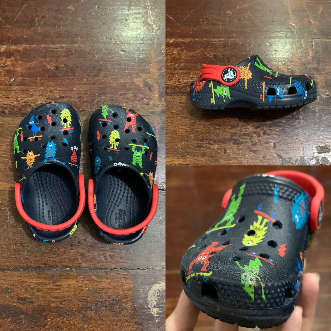 Crocs Monster Skateboard Classic Clogs, Babies & Kids, Babies & Kids ...
