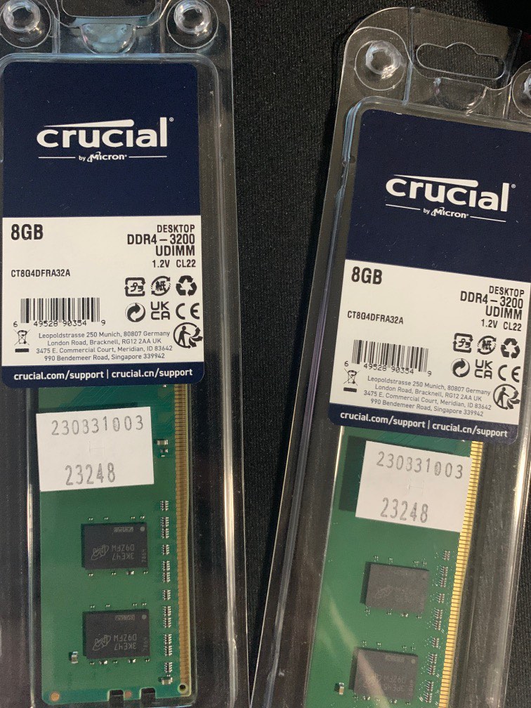 Crucial DDR4-3200 8GB, Computers & Tech, Parts & Accessories, Computer ...