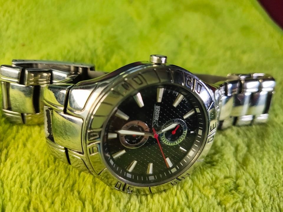 Cruiser by Rivoli Day Date Quartz Men's Watch Black Dial Stainless ...