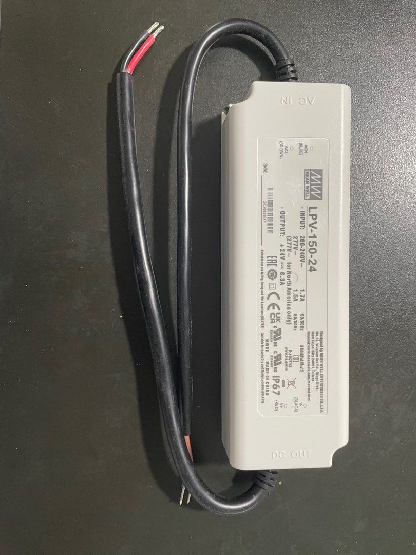 CW COB strip, LED 24V transformer 60W/100W/150W, TV & Home Appliances ...