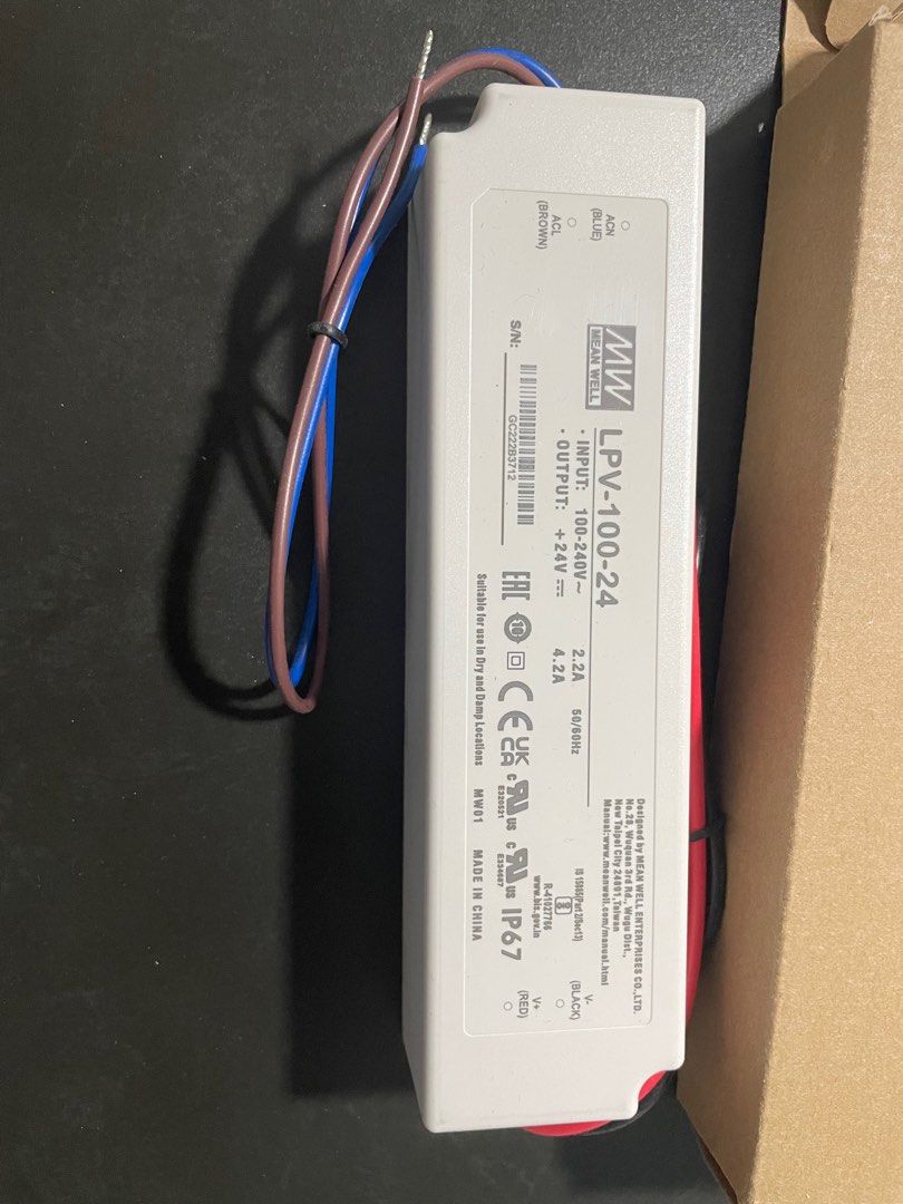 CW COB strip, LED 24V transformer 60W/100W/150W, TV & Home Appliances ...