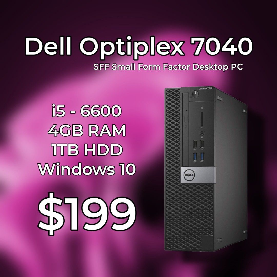 Dell Optiplex 7040 SFF Great Desktop PC, Computers & Tech, Desktops on Carousell