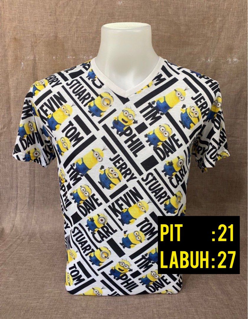 Despicable Me Minions Tshirt, Men's Fashion, Tops & Sets, Tshirts ...