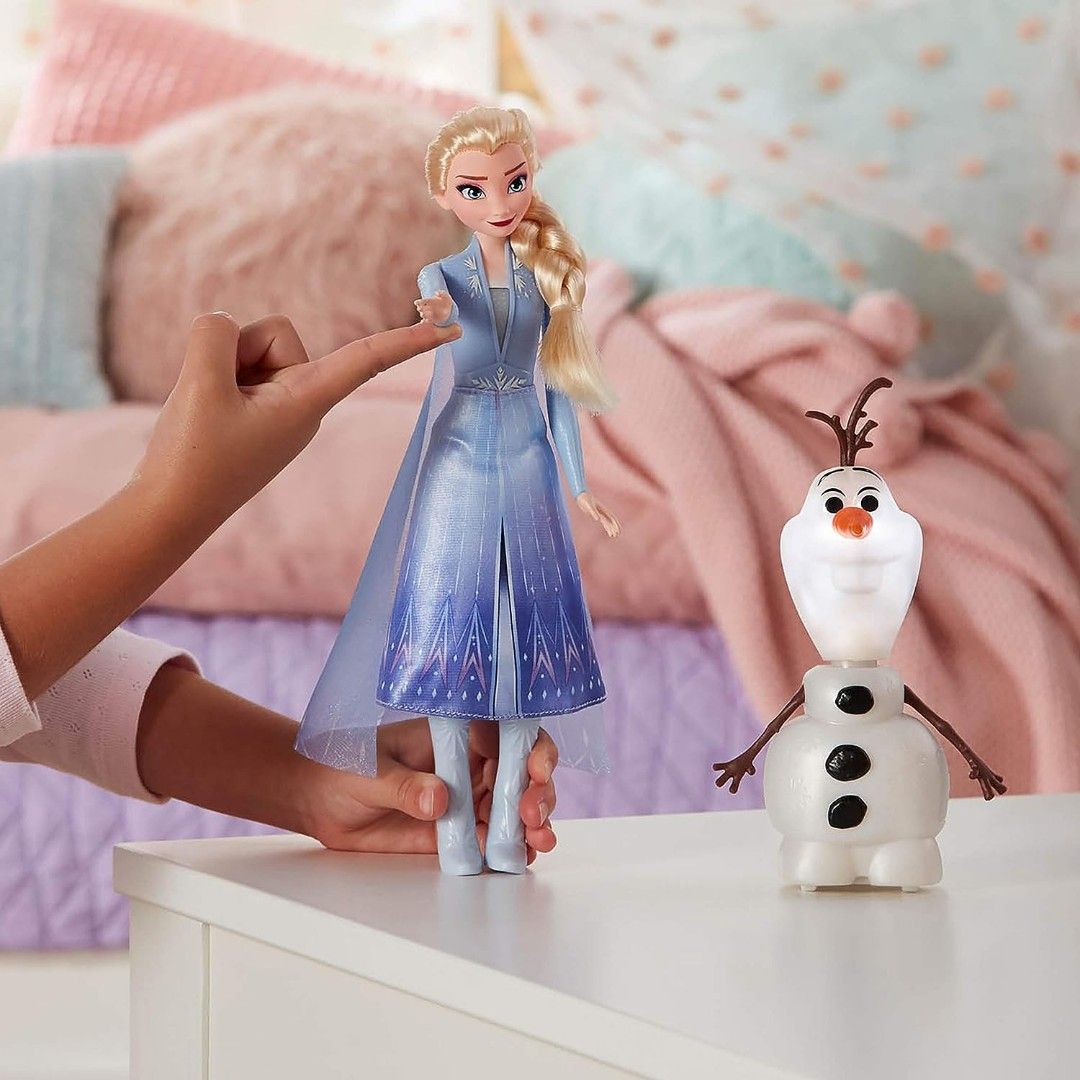 Disney Frozen Talk and Glow Olaf and Elsa Doll, Hobbies & Toys, Toys ...