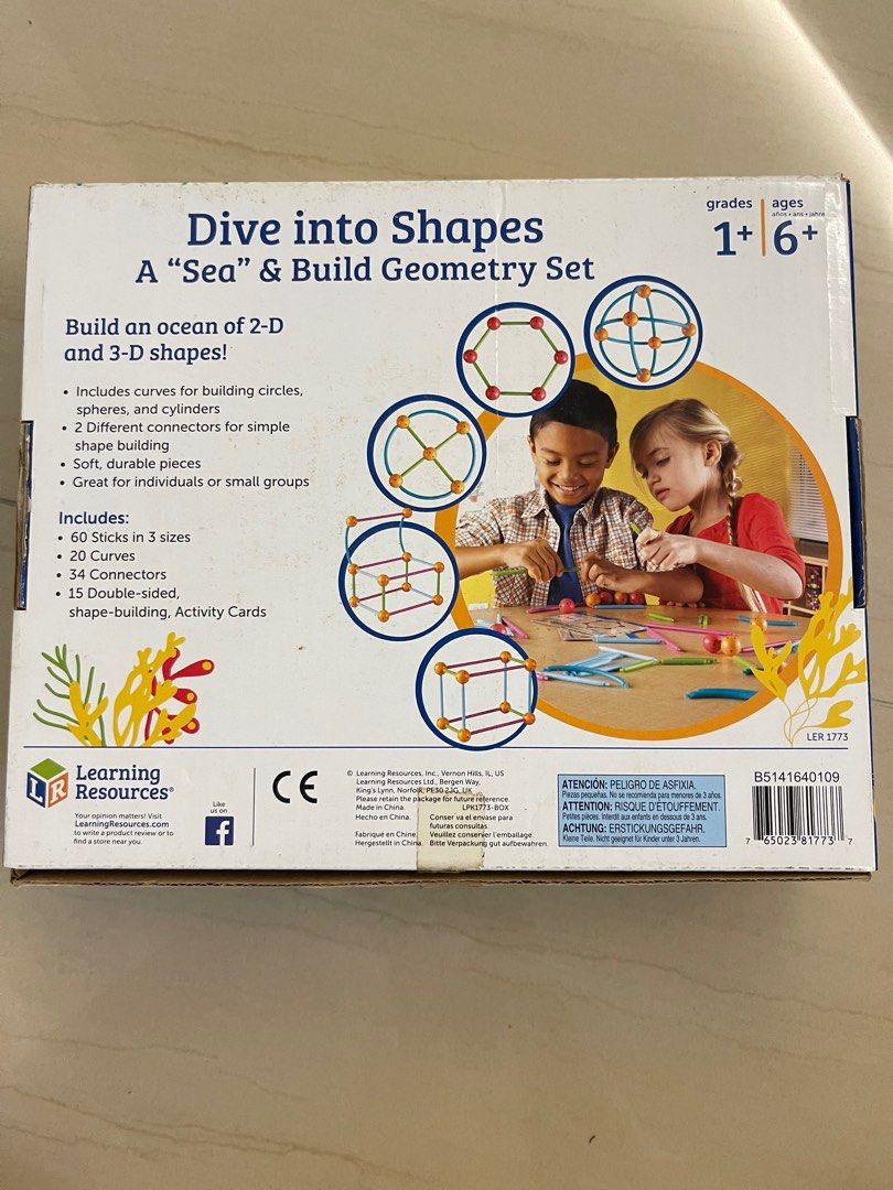 Dive into shapes - building geometry set, Hobbies & Toys, Toys & Games ...