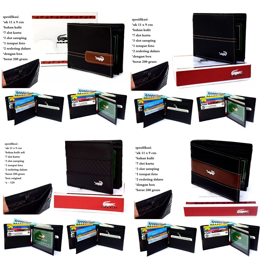 Dompet Kartu Pria Kulit Super Lacro, Fesyen Pria, Tas & Dompet , Dompet di Carousell