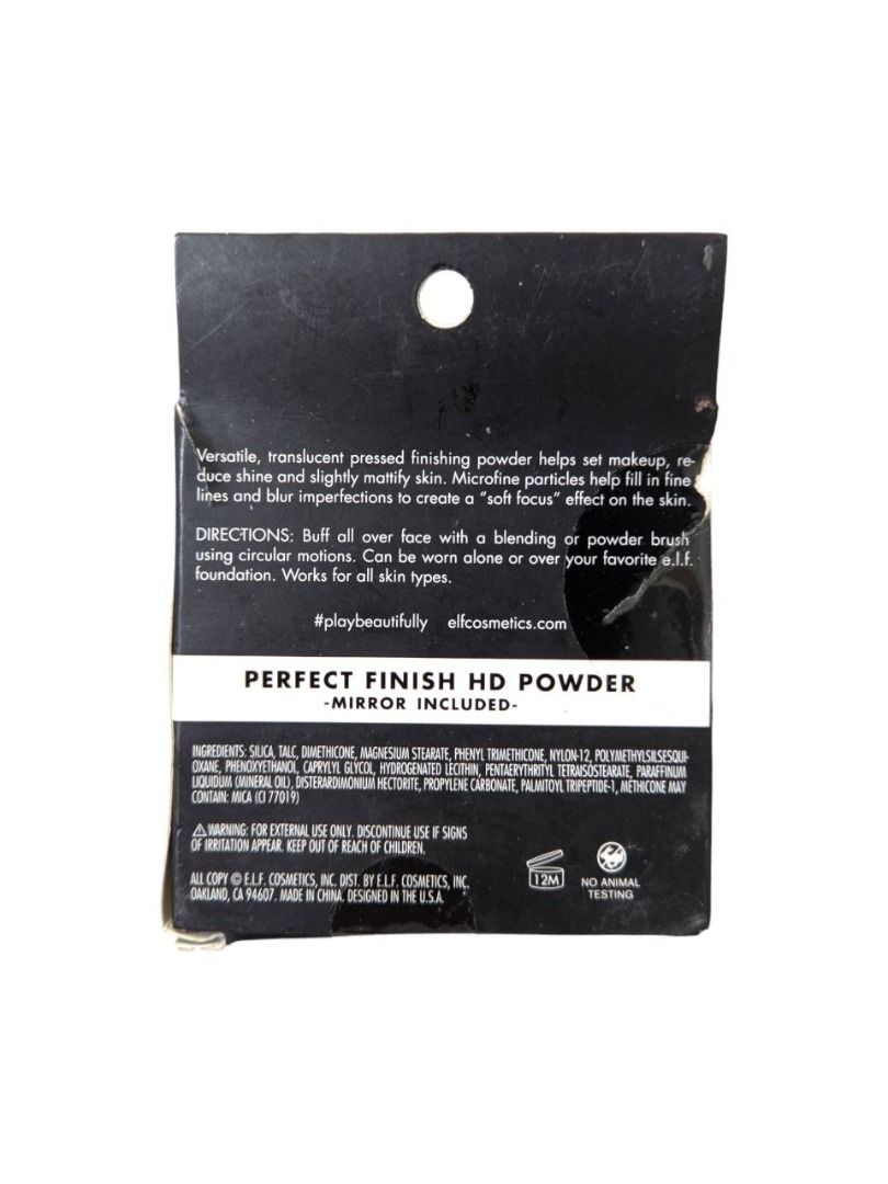 ELF Cosmetics Perfect Finish HD Powder 8g (Damaged Box), Beauty ...