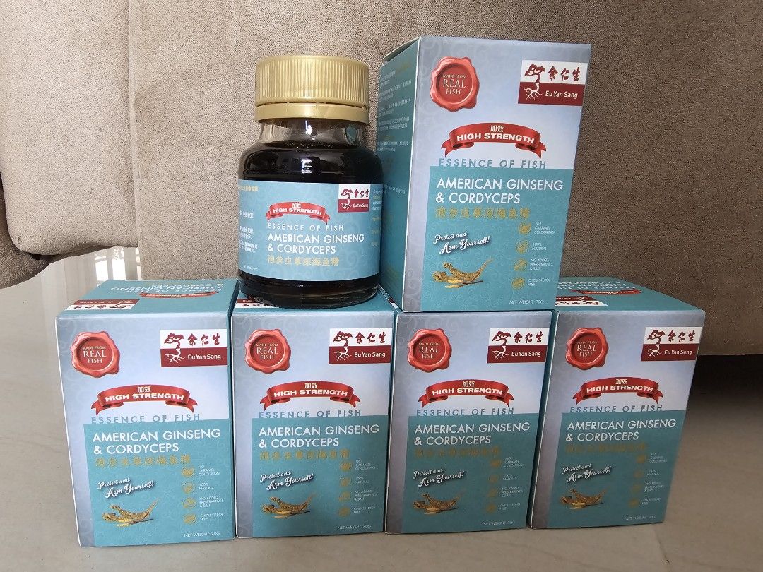 Eu Yan Sang Essence of Fish- American Ginseng & Cordyceps, Health ...