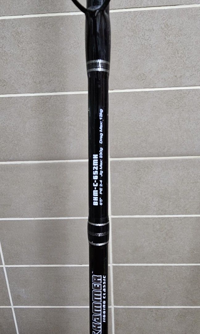 EUPRO BLACK HAMMER JIGGING ROD, Sports Equipment, Fishing on Carousell