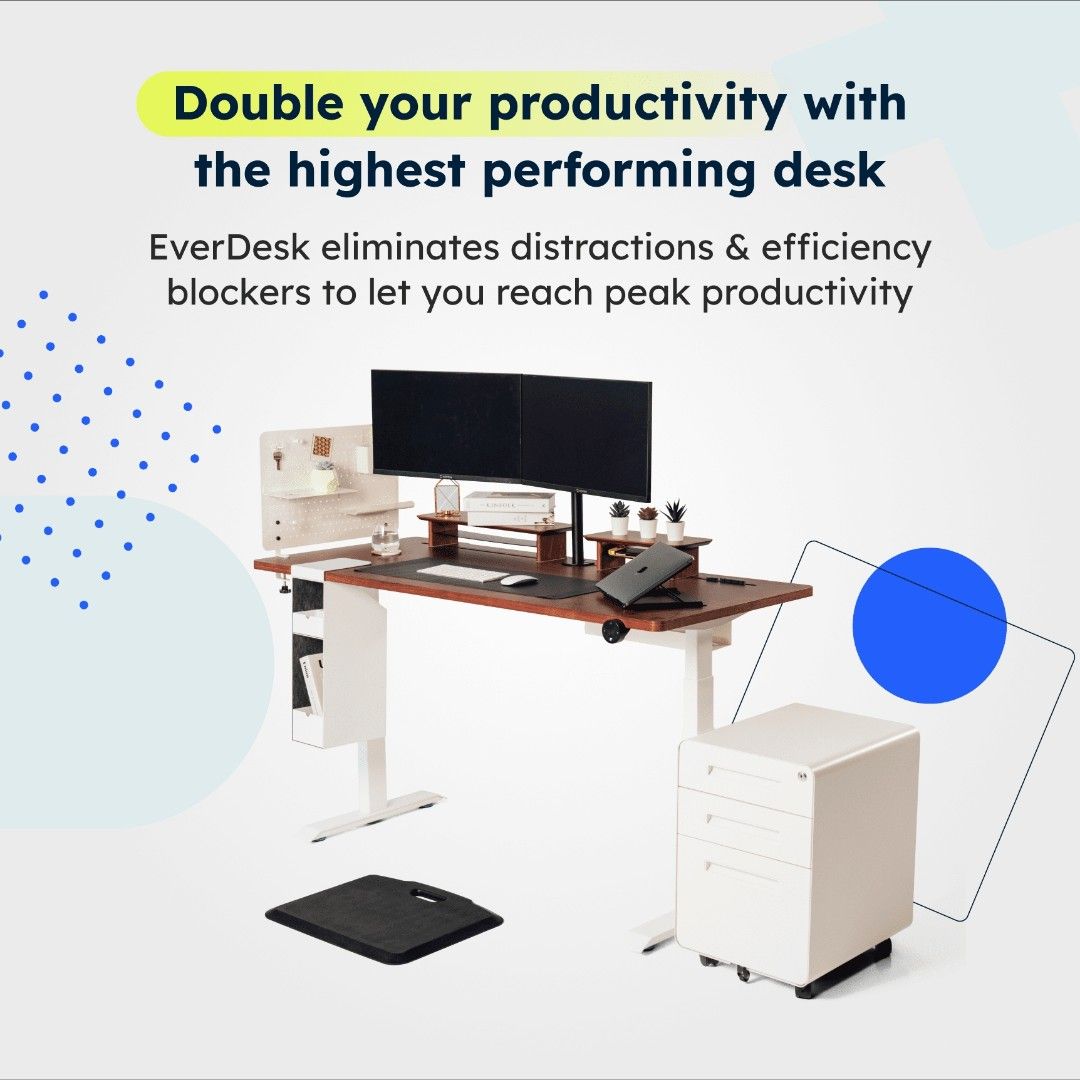 EverDesk Max - Ergonomic Standing Desk, Furniture & Home Living ...
