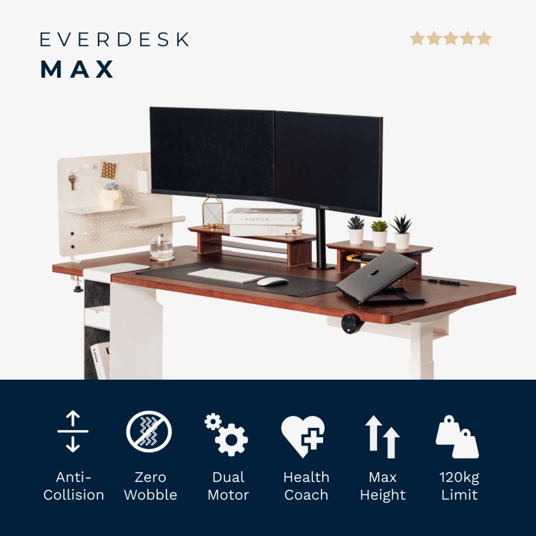 EverDesk Max - Ergonomic Standing Desk, Furniture & Home Living ...