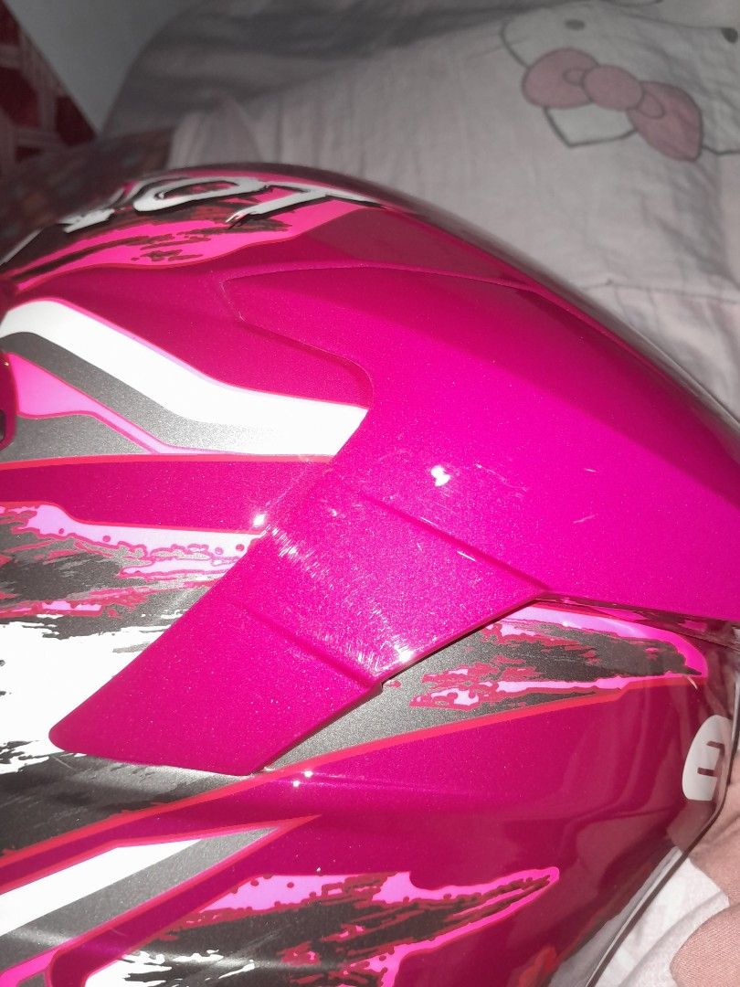 EVO Riot Pink Helmet, Motorbikes, Motorbike Parts & Accessories ...